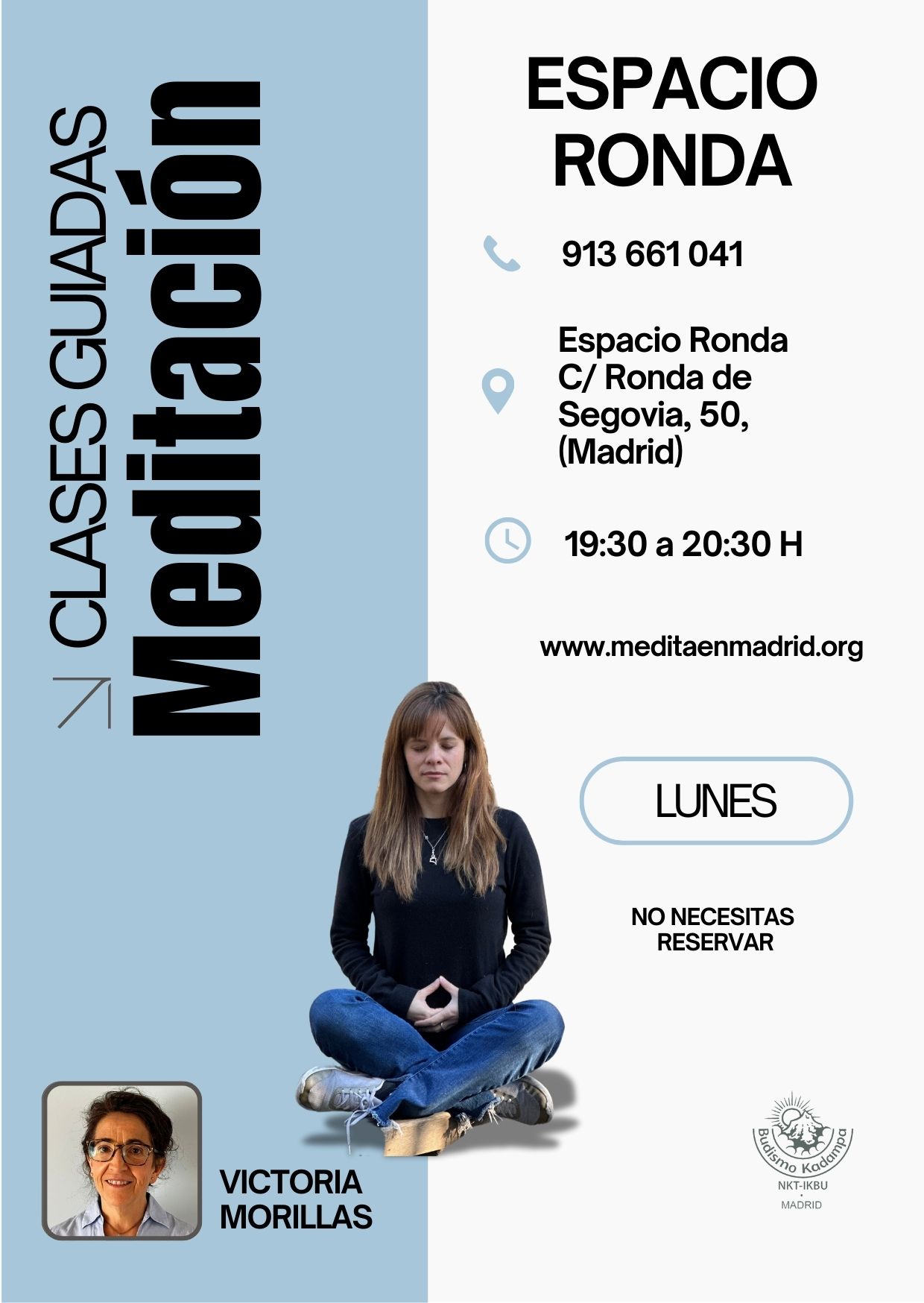 Clases de meditación en Espacio Ronda (Madrid)